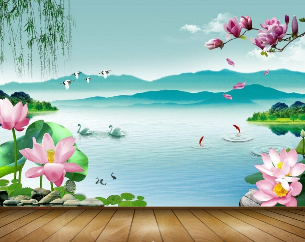Ảnh nền hoa sen thanh khiết, vẻ đẹp thuần túy và yên bình