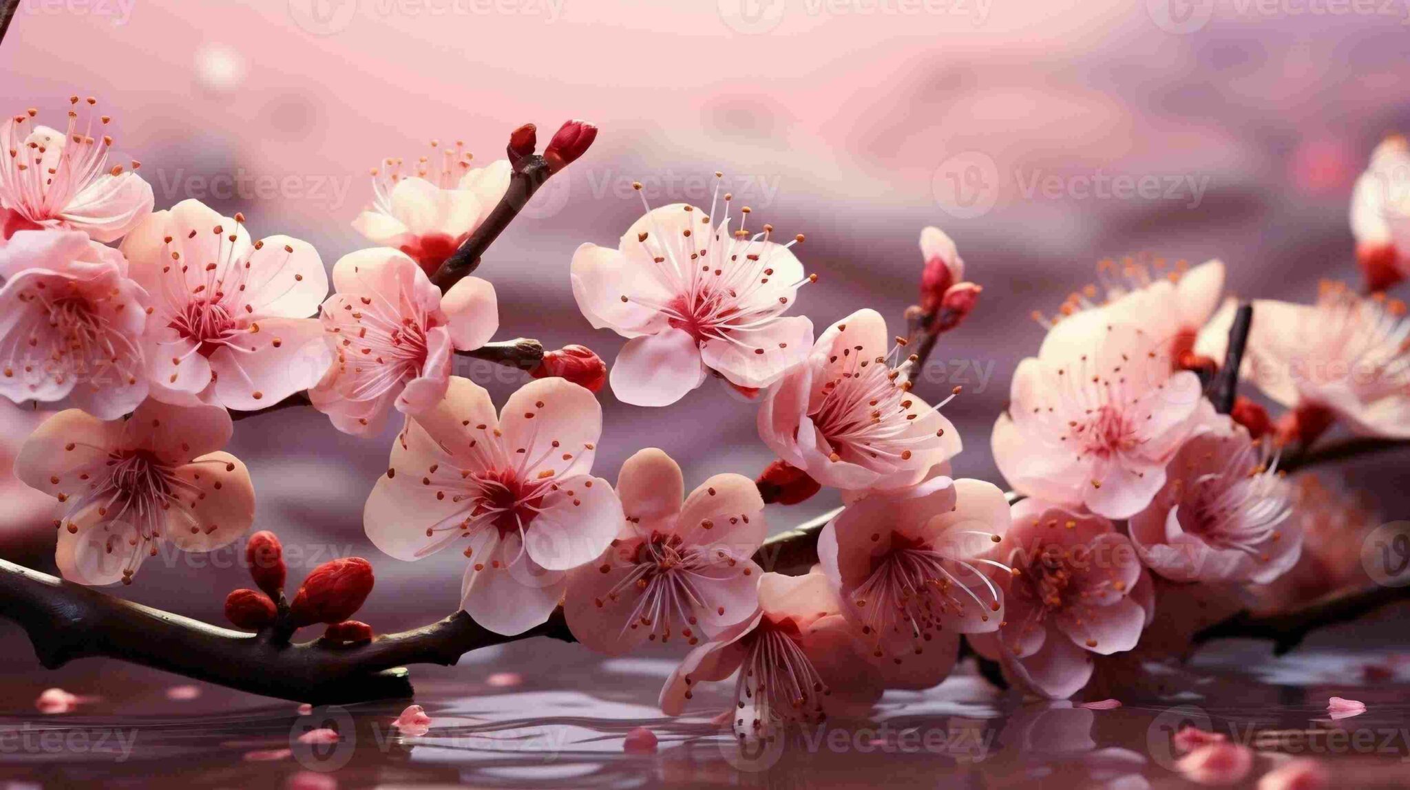 Hình nền hoa anh đào dịu dàng, tạo nên sự tinh tế và thơ mộng